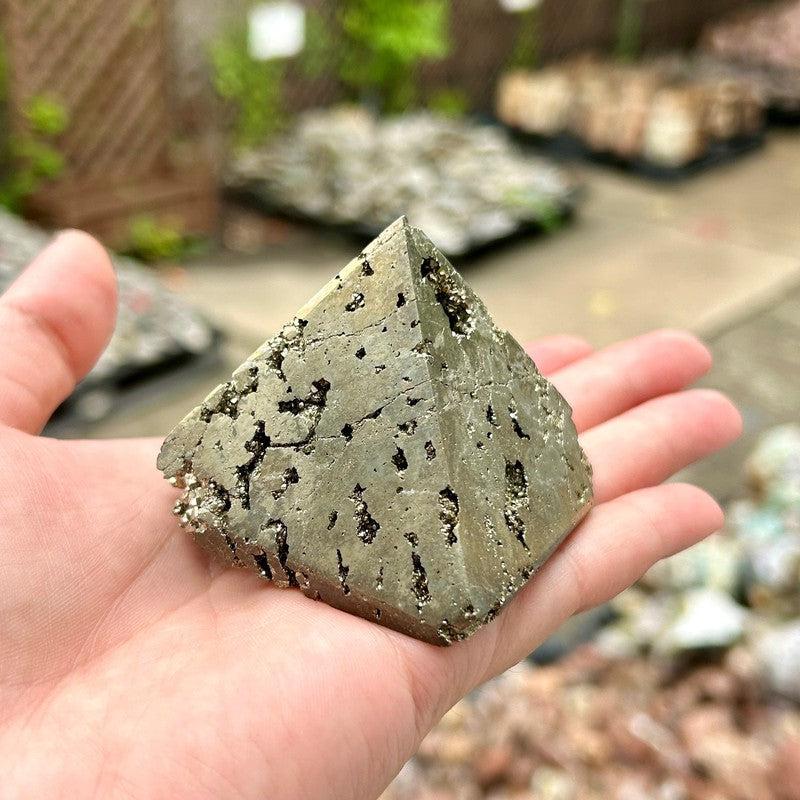 Half Polished Pyrite Pyramids || Trunk Show 2024 – Nature's Treasures