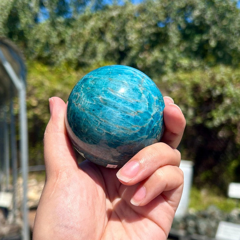 Natural Blue Apatite Spheres || Communication || Madagascar – Nature's ...