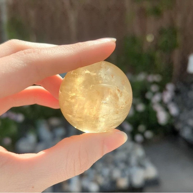 Polished 35MM Optical Calcite Crystal Spheres || Trunk Show – Nature's ...