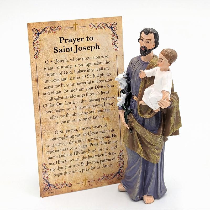 Polyresin St. Joseph Statue Figurine "Departing Souls" – Nature's Treasures