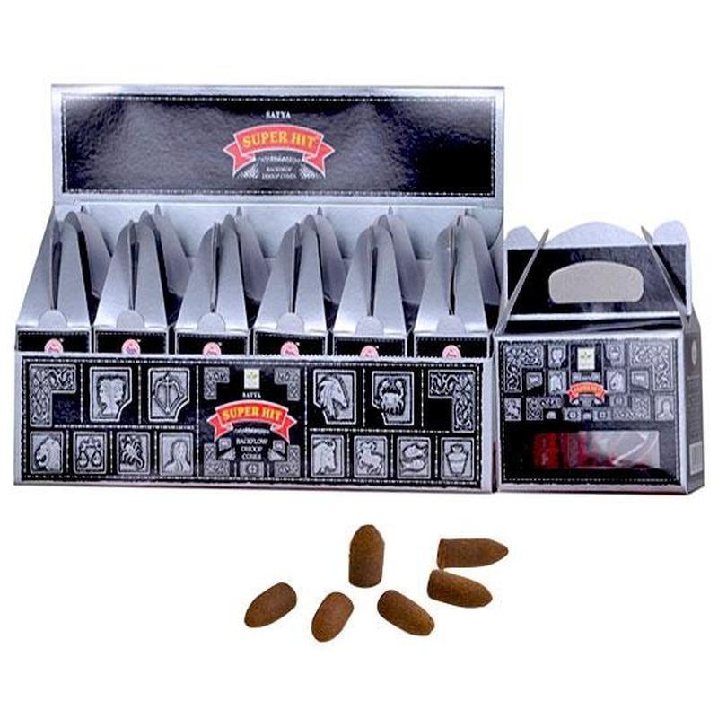 Satya Dhoop Backflow Incense Cones "Super Hit" – Nature's Treasures