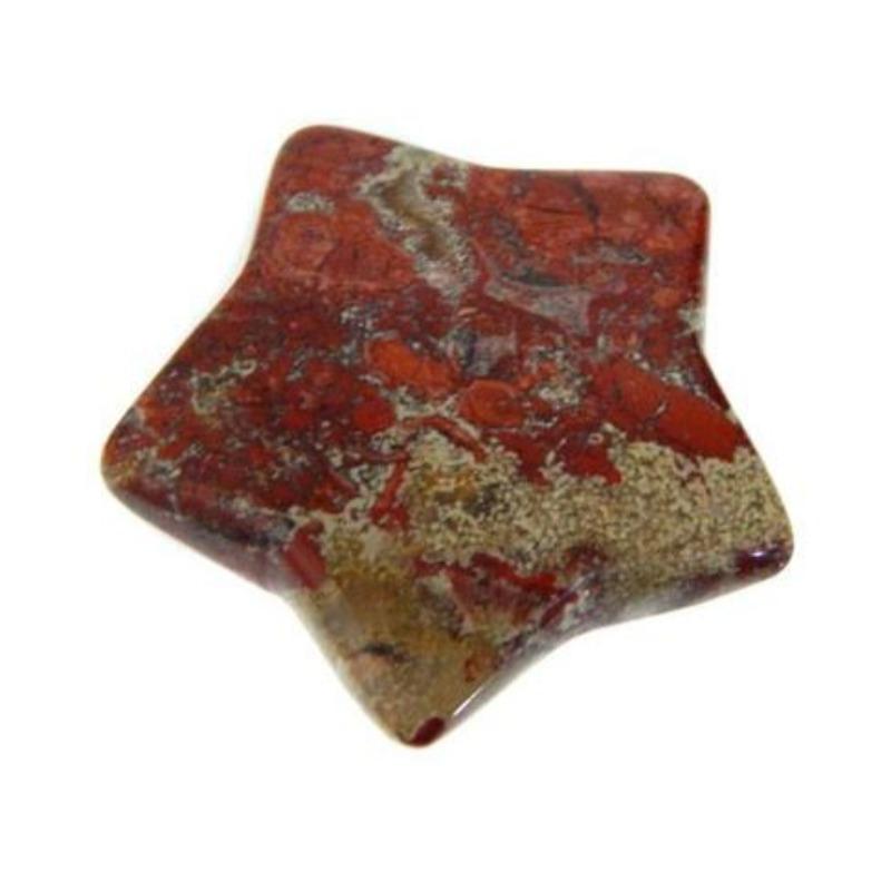 Natural Brecciated Red Jasper Star Carvings || Grounding || Brazil ...